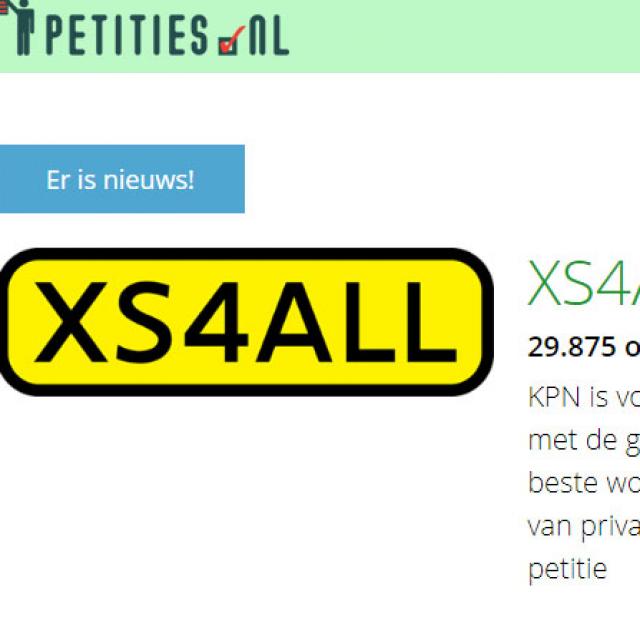 HCC - Petitie voor behoud XS4ALL gestart