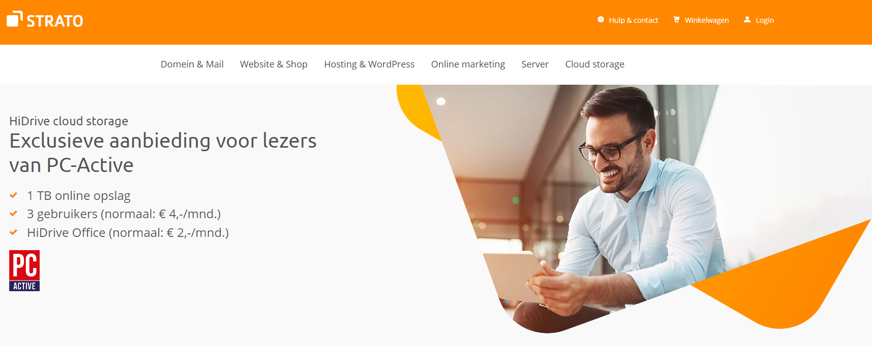 HCC - STRATO 1 TB HiDrive-opslag het eerste jaar voor 1 euro per maand